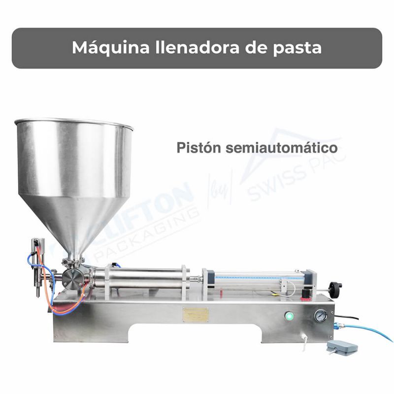 Semi Automatic Piston Paste Filling Machine SS BODY